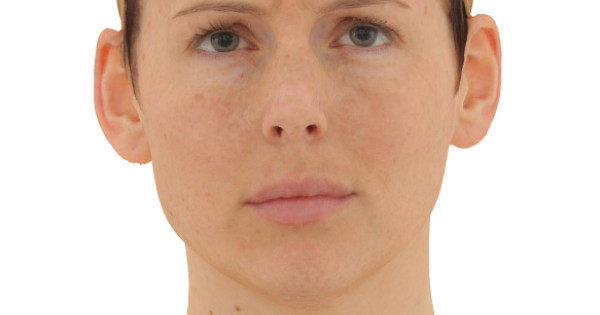 Female 04 Brows Down RAW